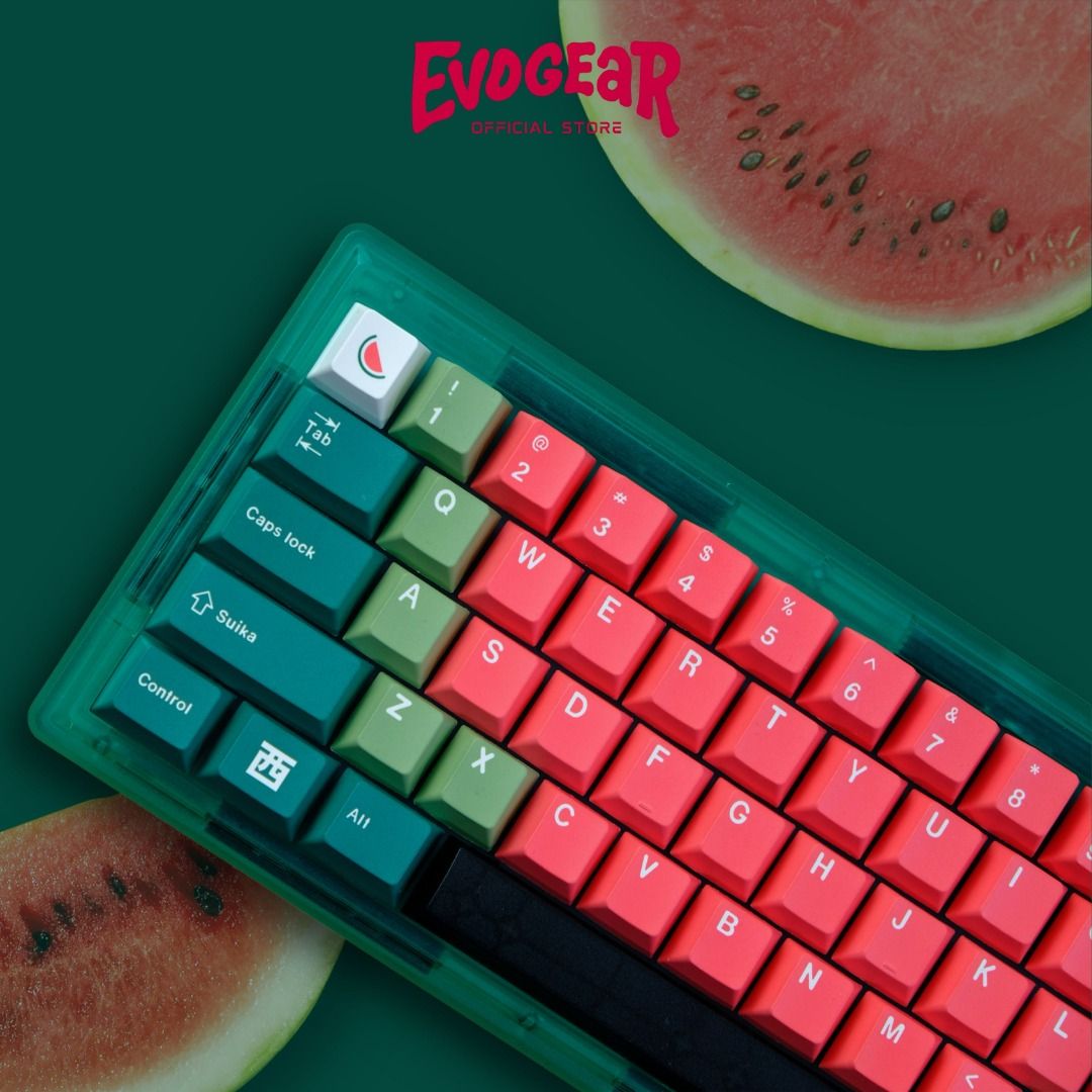 Watermelon Keycaps | English Keycaps | Cherry Profile | PBT Dye-Sub ...