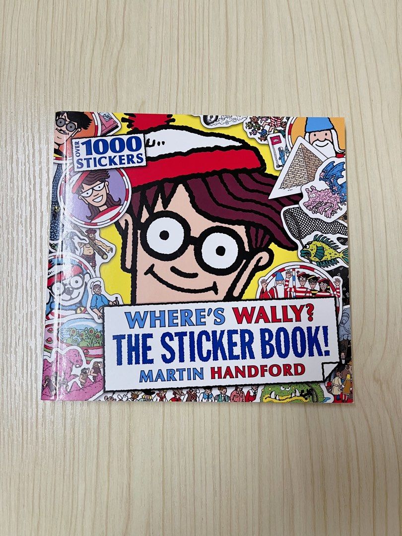Where’s Wally The Sticker Book 貼紙 圖書, 興趣及遊戲, 書本 & 文具, 小說 & 故事書 - Carousell