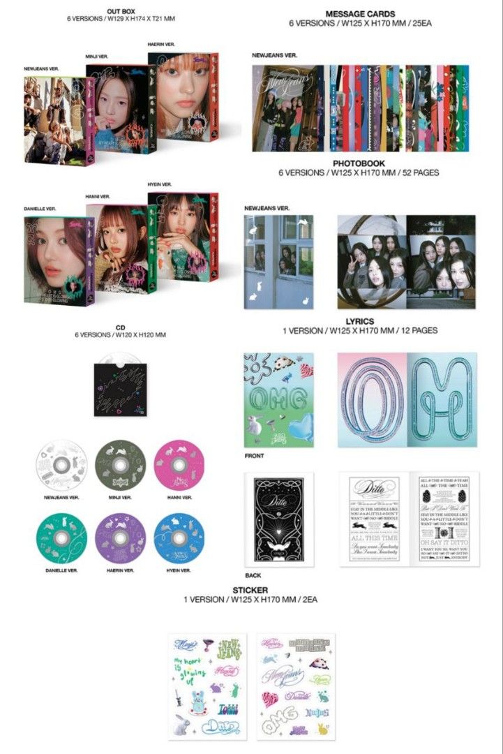 [ CLOSED ] WTS NEWJEANS NWJS OMG MESSAGE CARD VERSION, Hobbies & Toys, Collectibles ...