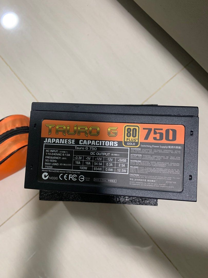 Xigmatek Tauro G 750W PSU, Computers & Tech, Parts & Accessories ...