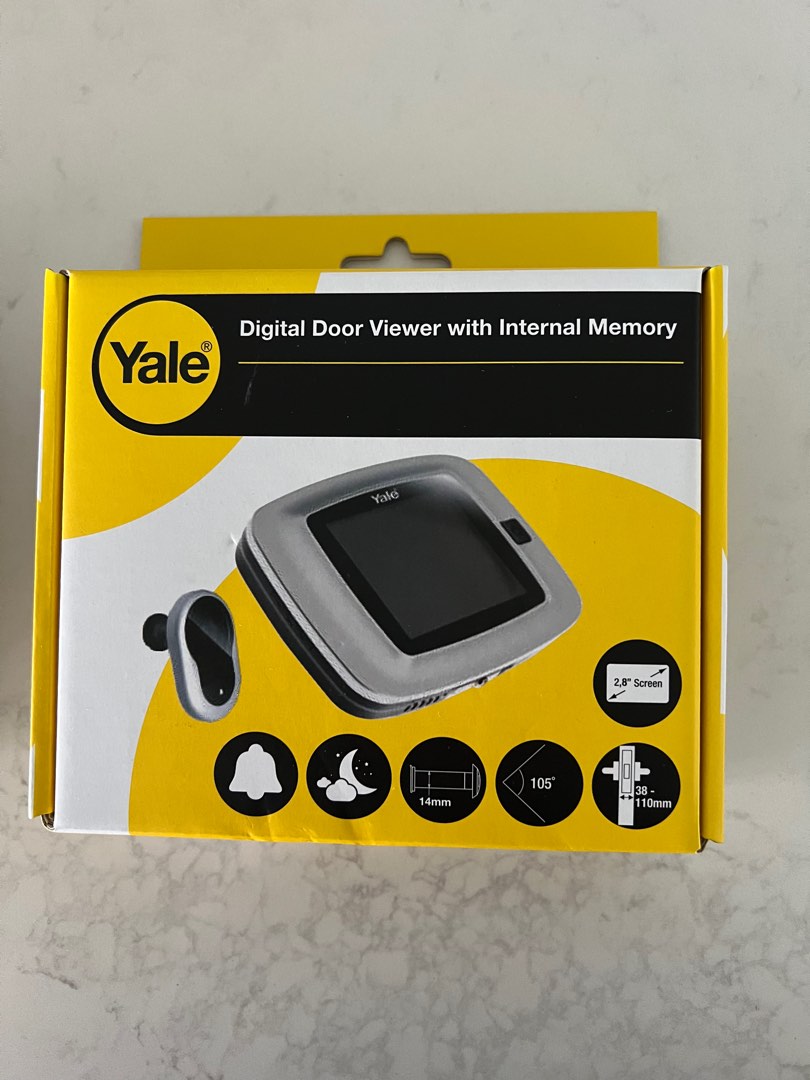 Yale digital door viewer with internal memory, Furniture & Home Living ...