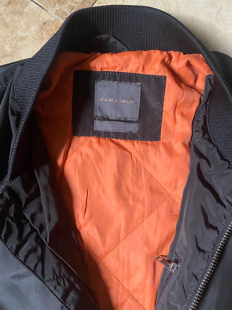 Zara Man Bomber Jacket (Black), Men's Fashion, Coats, Jackets and ...