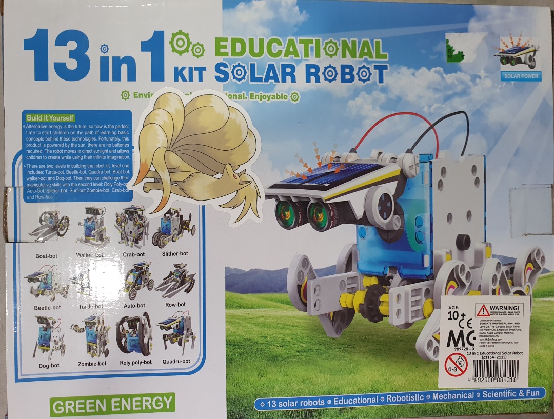 13 in 1 kit SOLAR ROBOT, Hobbies & Toys, Toys & Games on Carousell