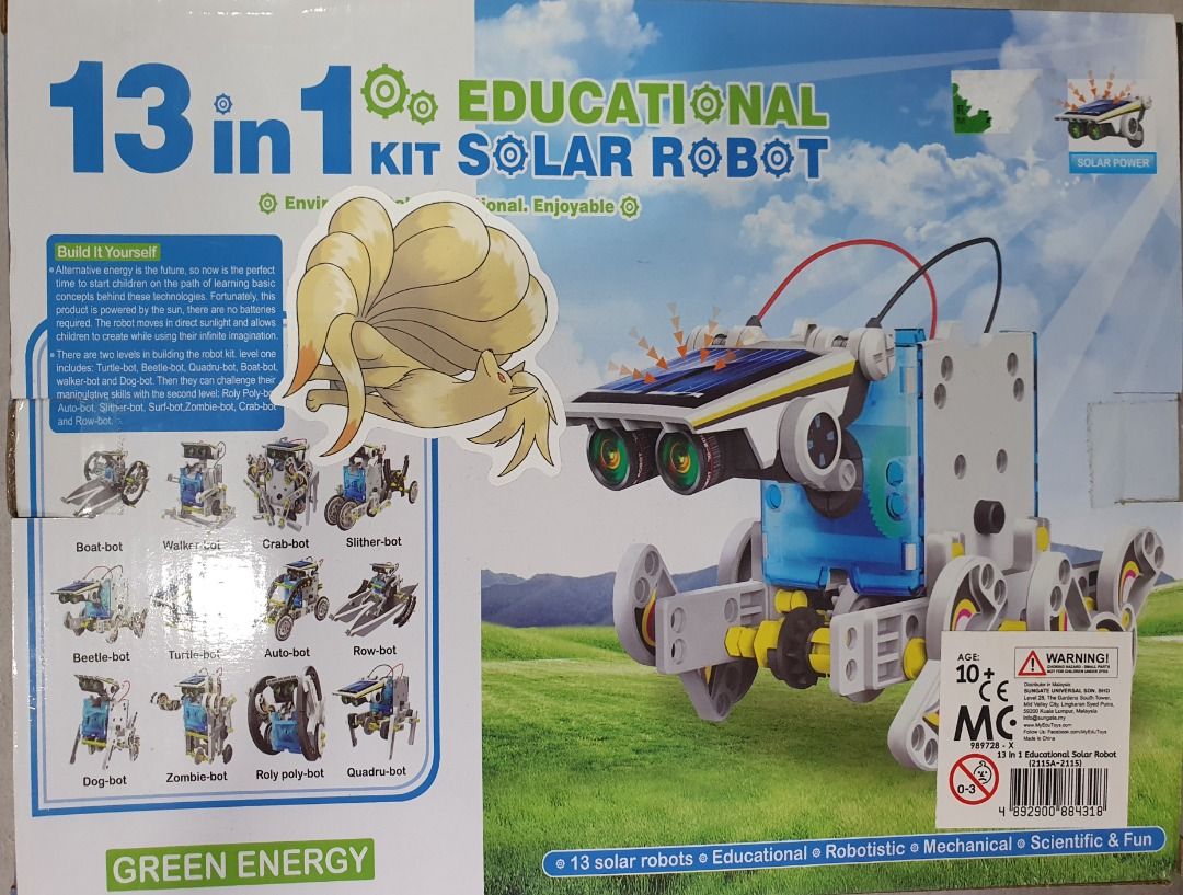 13 in 1 kit SOLAR ROBOT, Hobbies & Toys, Toys & Games on Carousell