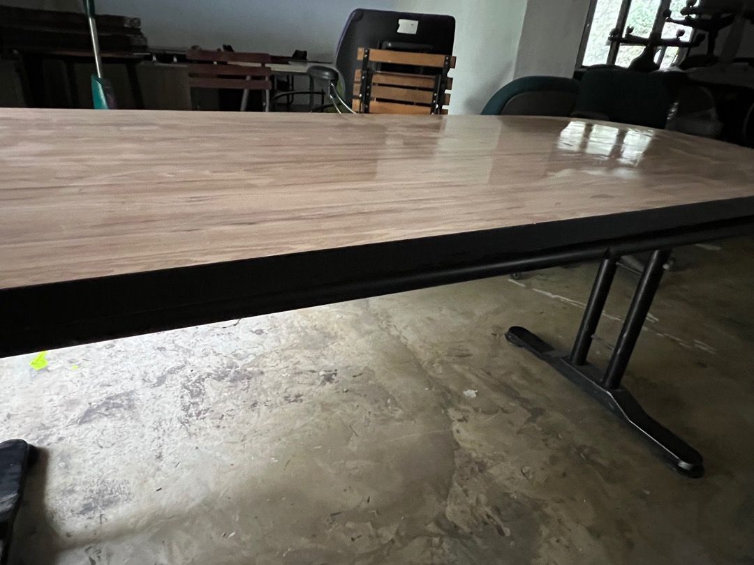 240cm long conference table (sliding surface) (metal legs), Furniture ...