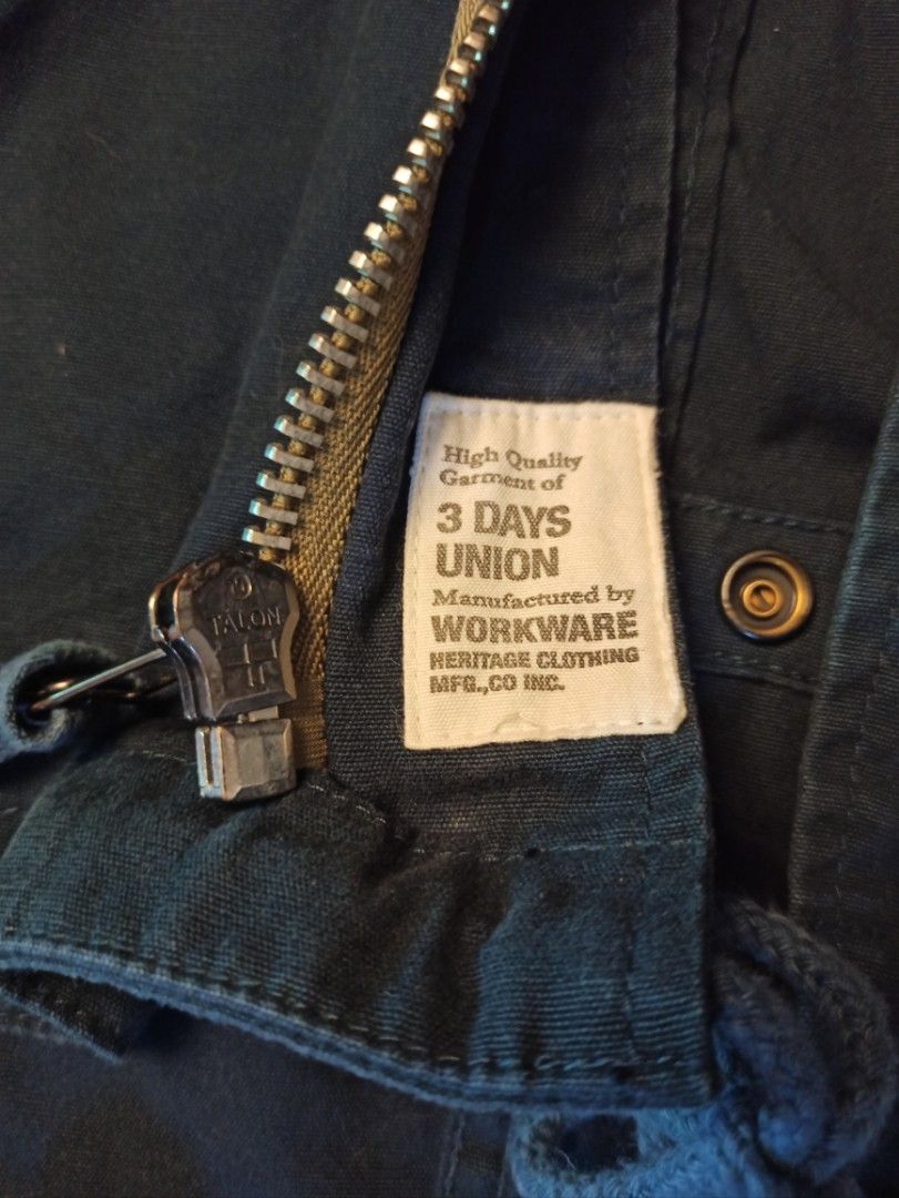 3 Days Union Workware Parka Shell M-1951 Jacket, Men's Fashion, Coats ...
