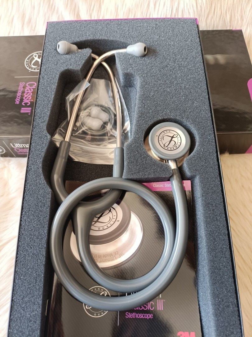 3M Littmann Classic III Stethoscope Gray Regular Finish, Health ...