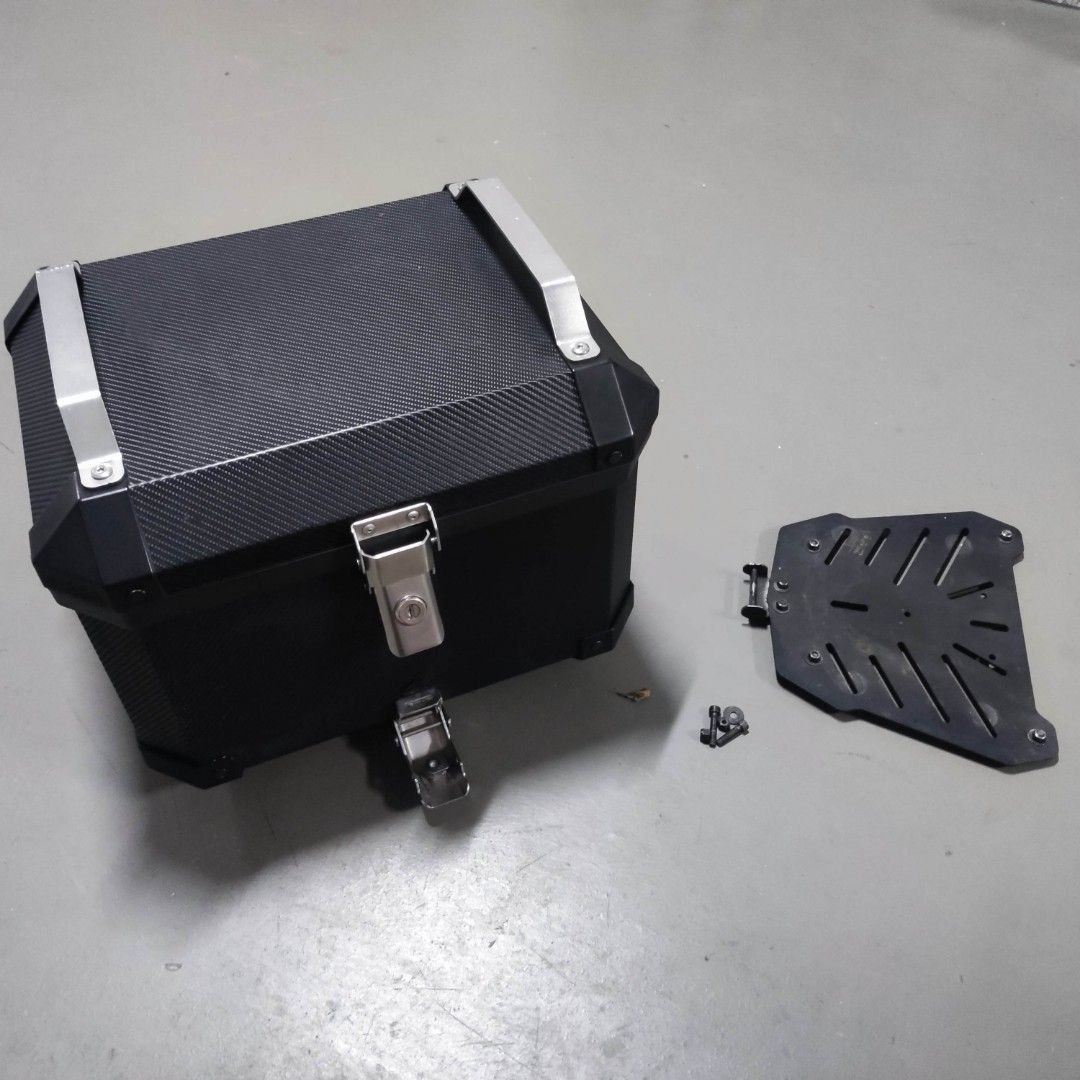 45l Aluminium Top Box, Motorcycles, Motorcycle Accessories on Carousell