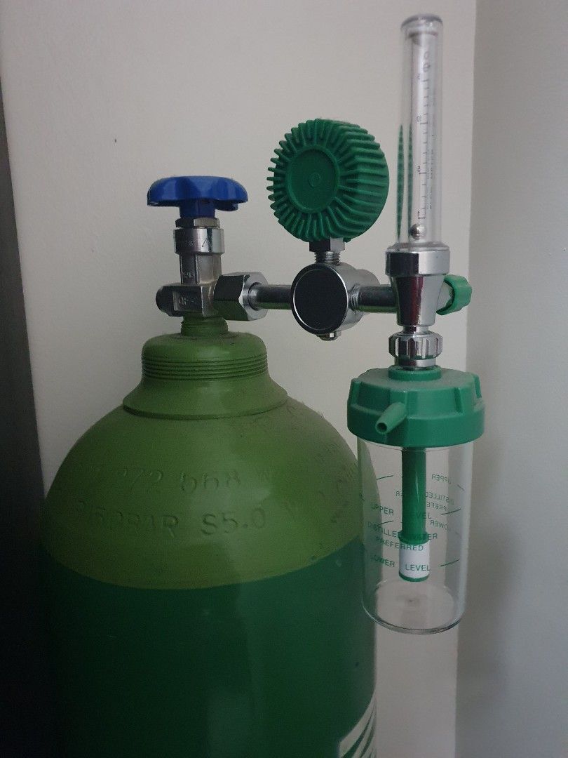 50 lbs medical oxygen and tank, Health & Nutrition, Medical Supplies ...