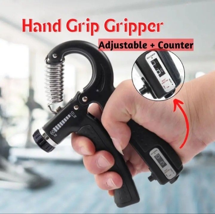 5kg-60kg Adjustable Resistance Hand Grip Gripper Wrist Arm Finger ...