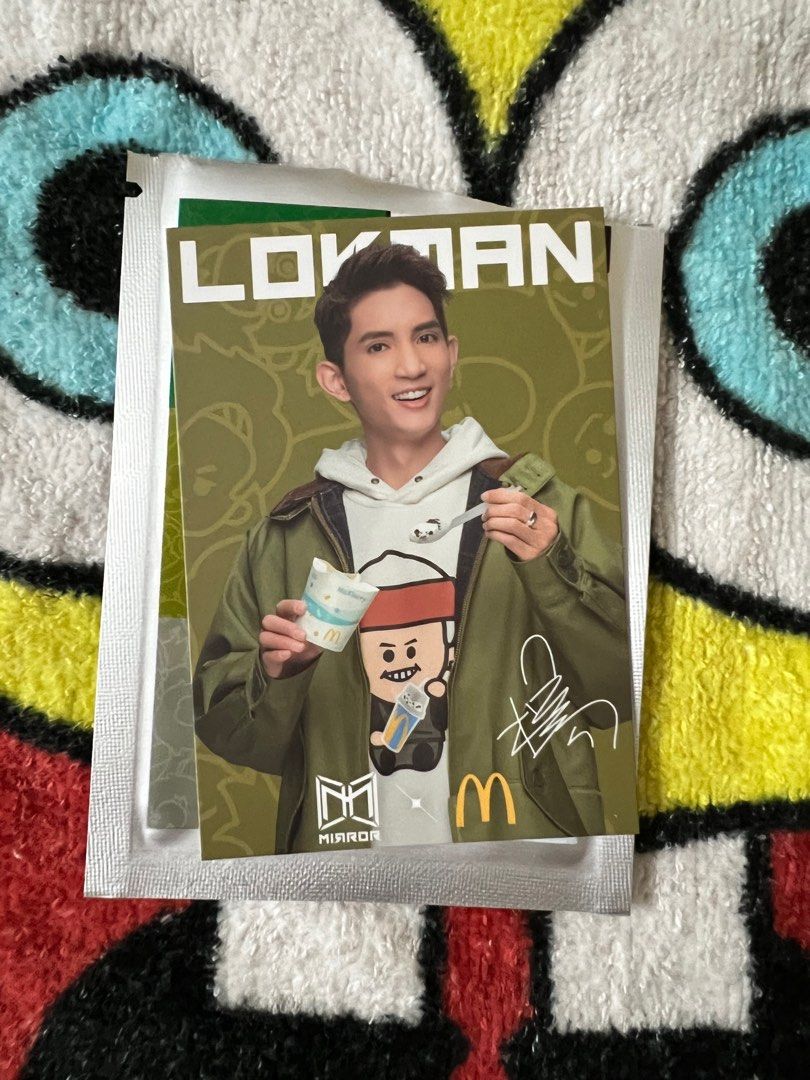 全新 麥當勞 baby mirror LokMan卡, 興趣及遊戲, 收藏品及紀念品, 明星周邊 - Carousell