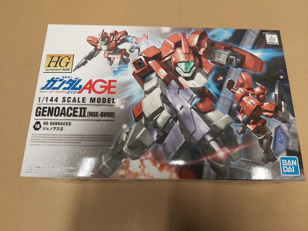 全新 Gundam 高達 Age HG 1/144 Genoace II 模型, 興趣及遊戲, 玩具 & 遊戲類 - Carousell