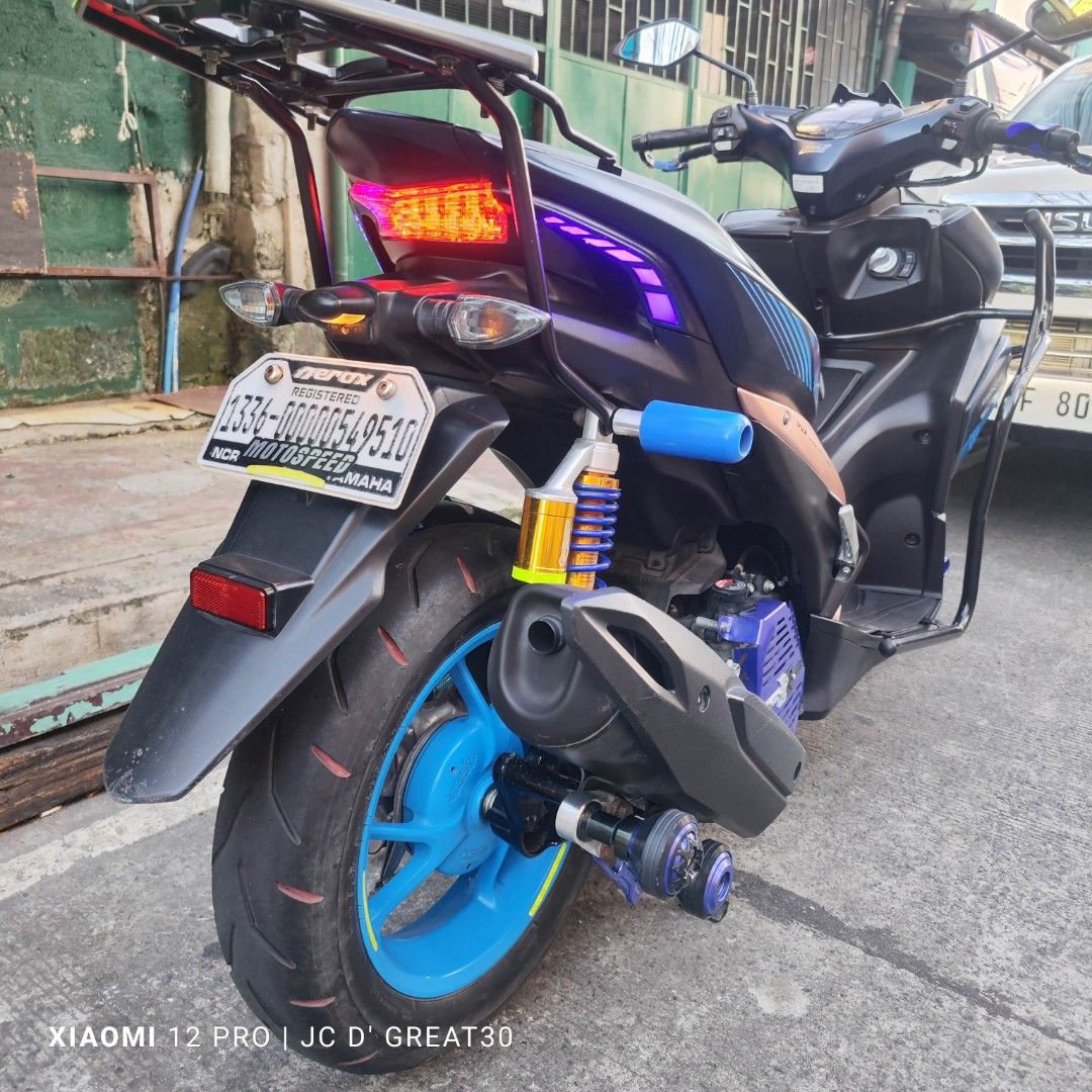 Aerox mio doxou limited edition 2019 with many accessories, Motorbikes ...