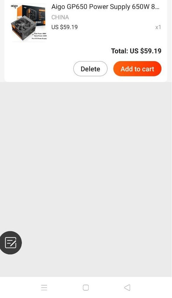 Aigo GP650 PC Power Supply 650W 80 Plus Bronze Power Supply for PC PWM ...