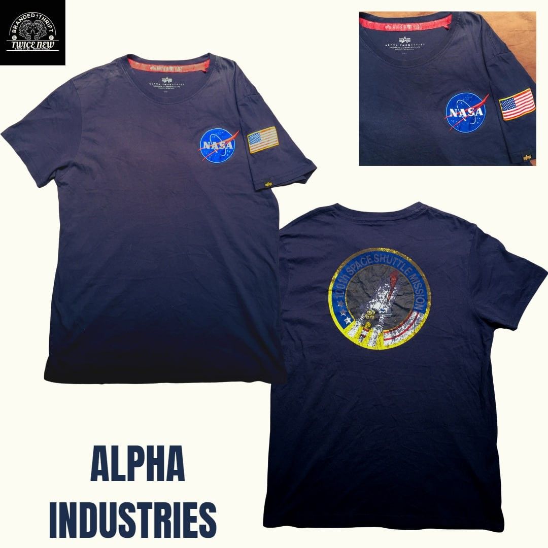 Alpha Industries NASA t-shirt 100th Space Shuttle Mission, Men's ...