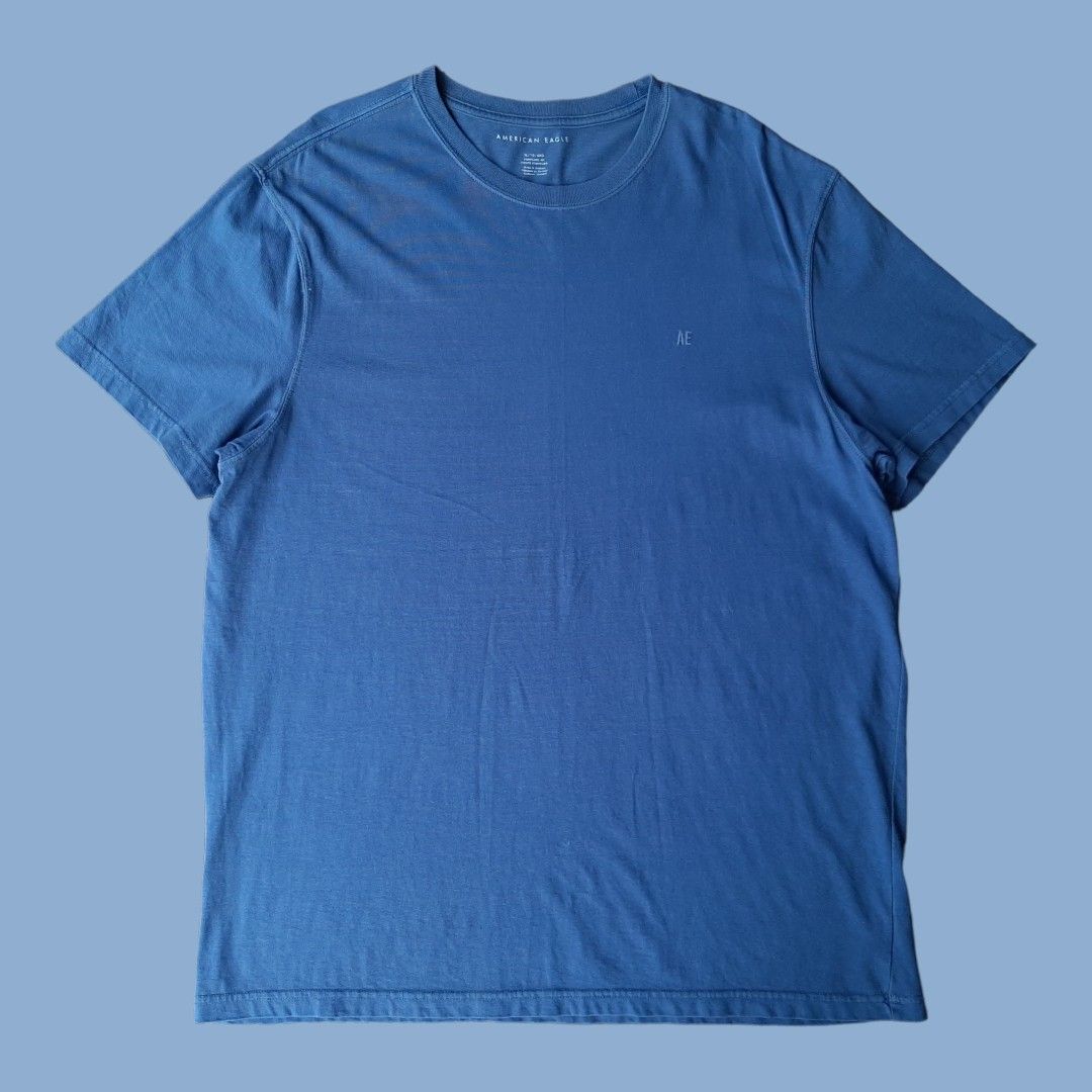 American Eagle Plain Shirt With Minimal Design, Men's Fashion, Tops ...