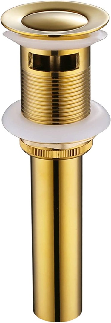 Angle Simple X203 Pop Up Overflow Bathroom Sink Drain, Gold, Furniture ...