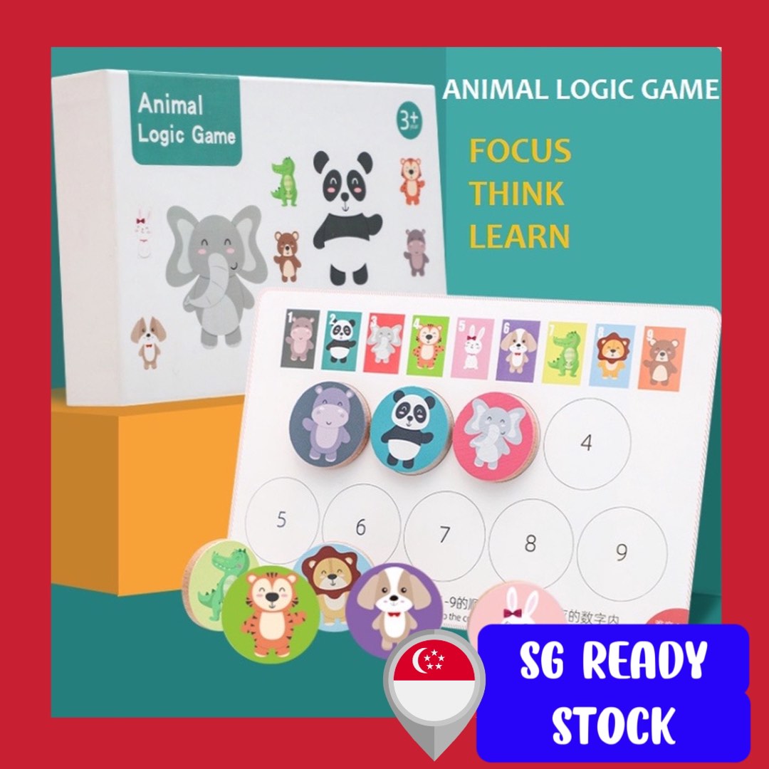 Animal Logic Game/ Kid Game for Single Player/ Kids Thinking Game for ...