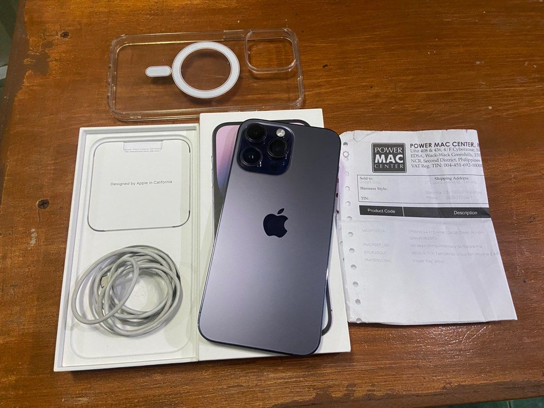 Apple Iphone 14 Promax 128gb from powermac deep purple, Mobile Phones & Gadgets, Mobile Phones ...
