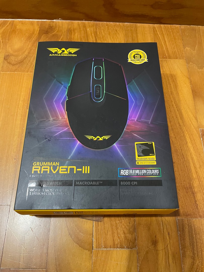 Armaggeddon gaming mouse raven-3, Computers & Tech, Parts & Accessories ...