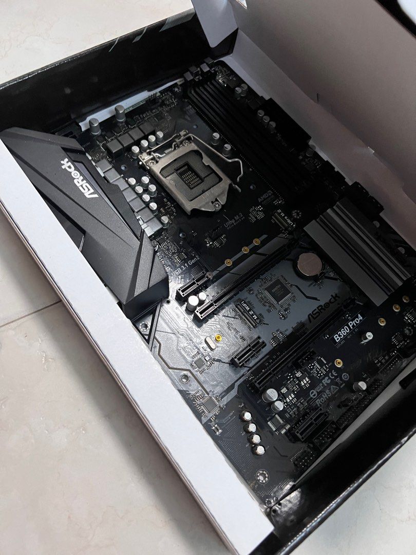 Asrock B360 Pro 4 Motherboard, Computers & Tech, Parts & Accessories ...