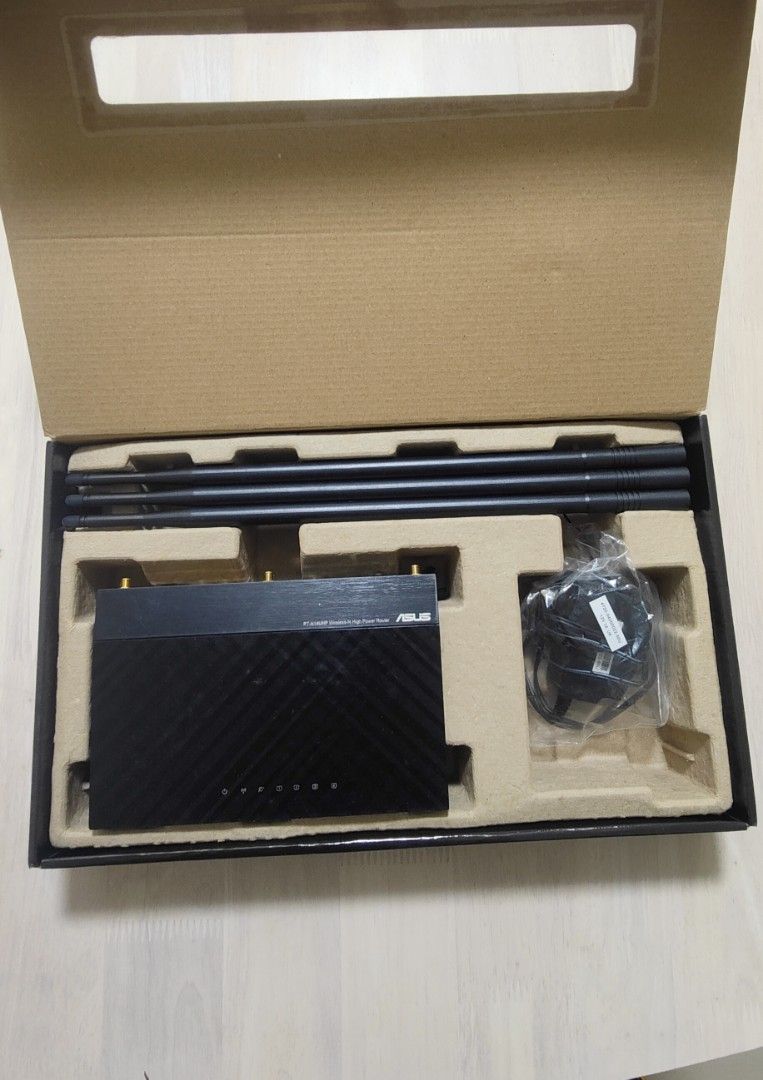 Asus wireless N300 high power router, Computers & Tech, Parts ...