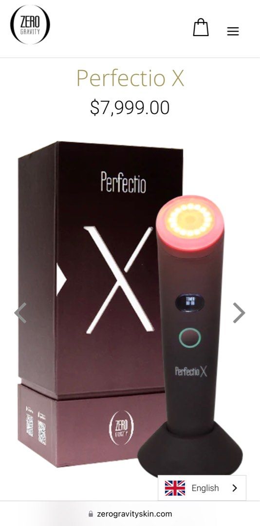 Authentic Perfectio X Zero Gravity Infrared LED Light Theraphy Device ...