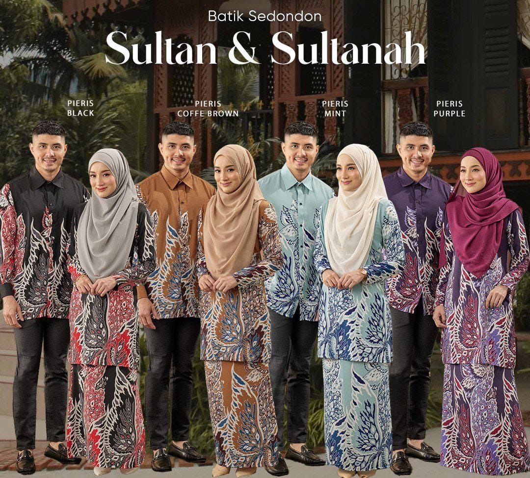 BAJU KURUNG BATIK SULTANAH & KEMEJA BATIK SULTAN 2023, Women's Fashion ...