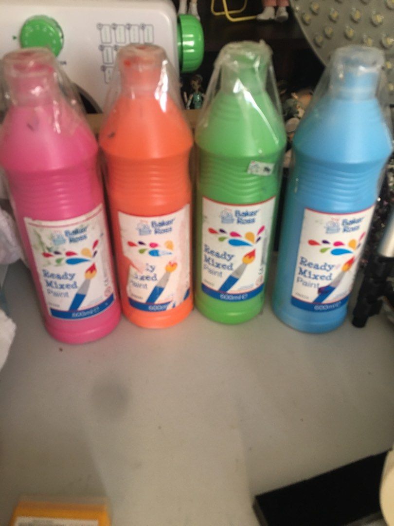 Baker ross ready mixed paint set, Hobbies & Toys, Stationary & Craft ...
