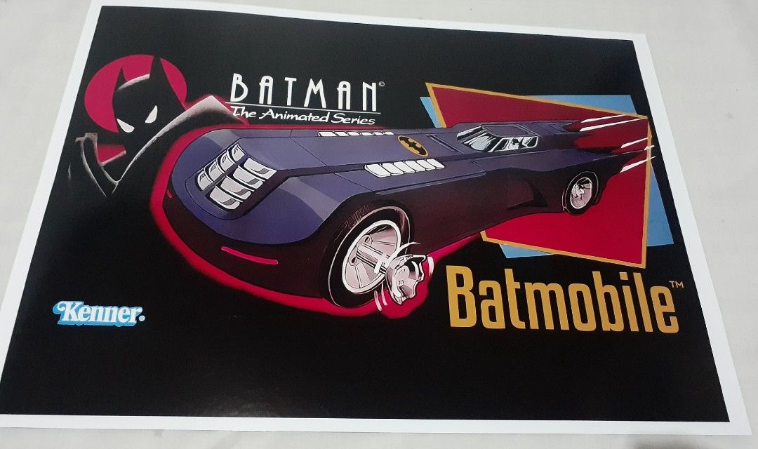 POSTER Batman The Animated Series BTAS Batmobile, Hobbies & Toys, Toys ...