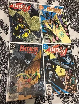 Batman Year 3 Complete set 1- 4 Batman 436 437 438 & 439 By DC Comic ...