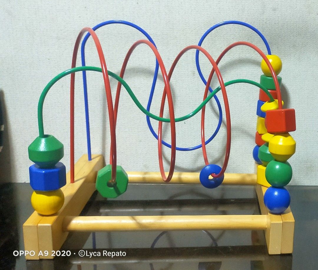 Big Wooden Beads Maze, Hobbies & Toys, Toys & Games on Carousell