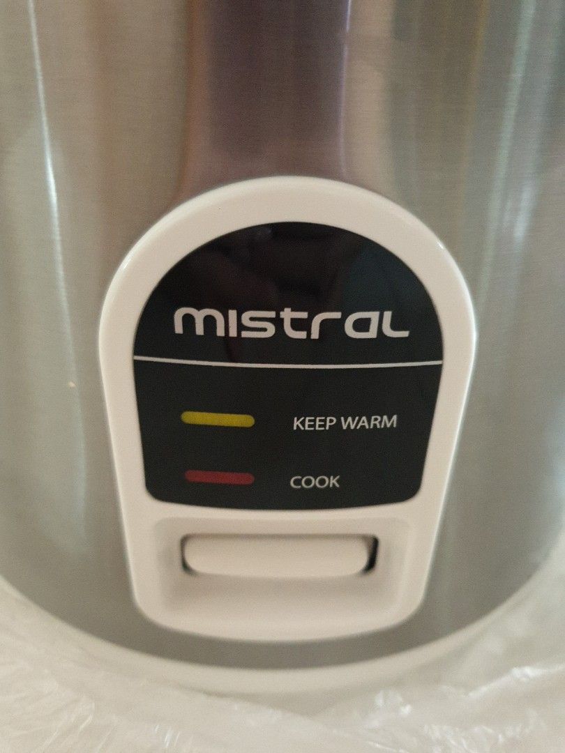 Brand new mistral mrc101 rice cooker 1L, TV & Home Appliances, Kitchen ...