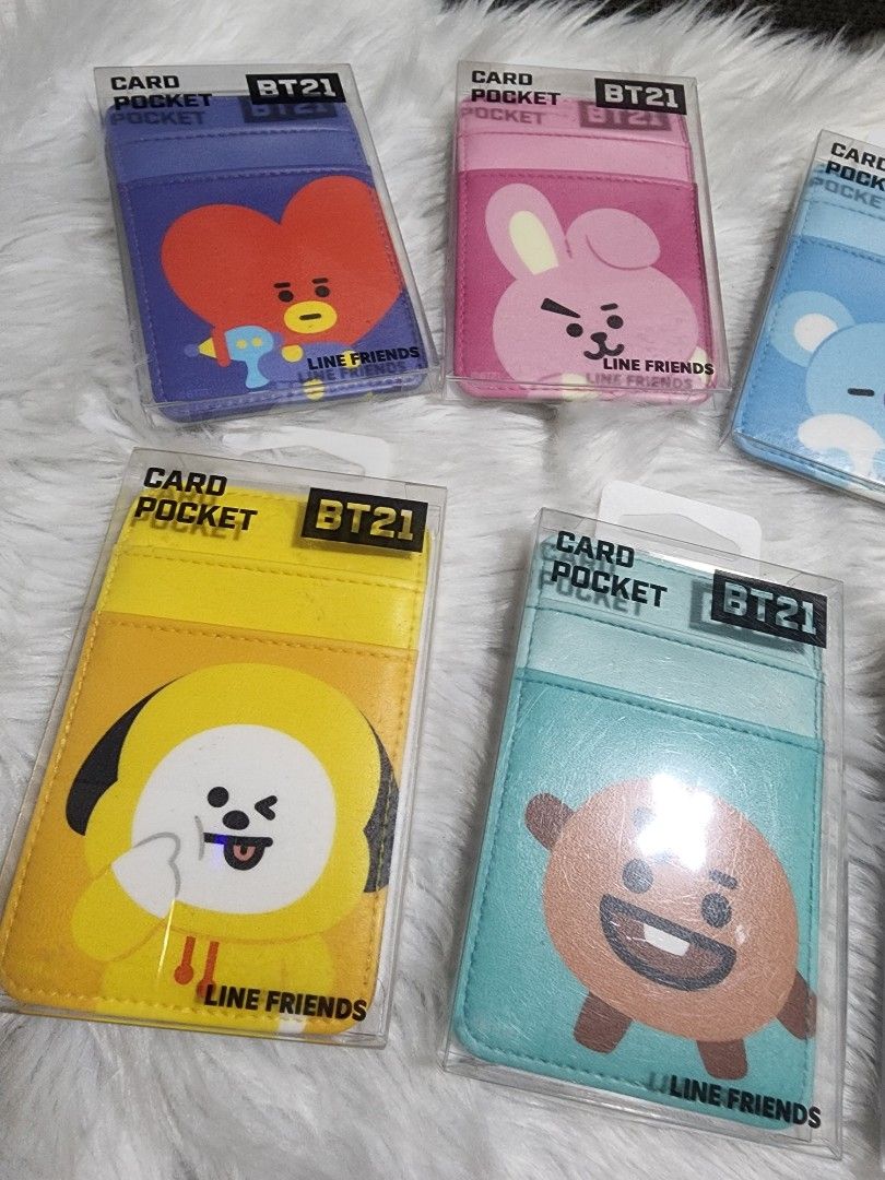 BT21 Card Pockets (Set of 7), Hobbies & Toys, Memorabilia ...