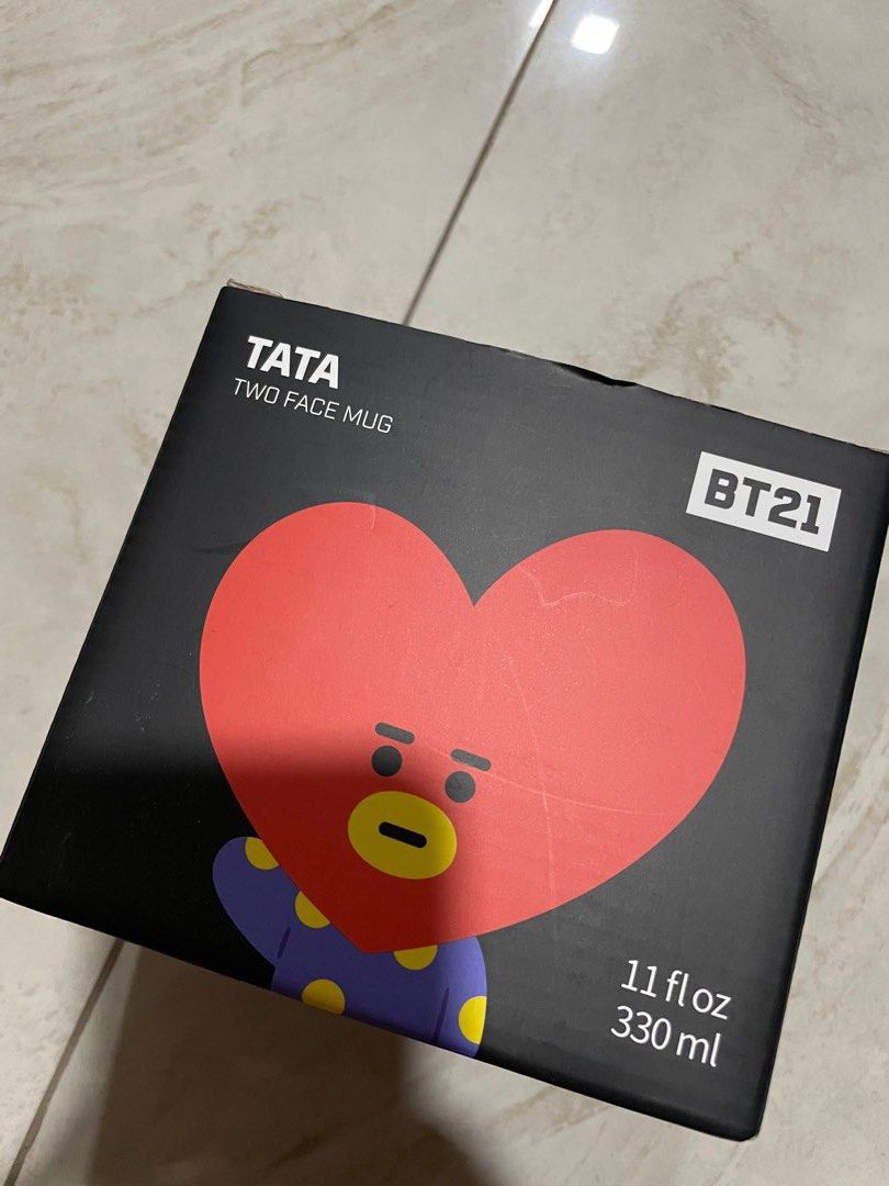 BT21 Tata Two Face Mug, Hobbies & Toys, Memorabilia & Collectibles, K-Wave on Carousell