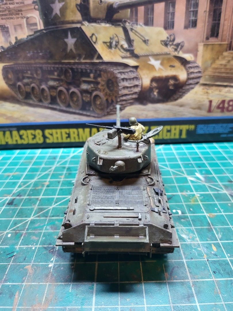 BUILT Tamiya 1/48 M4A3E8 Sherman "Easy Eight" Model, Hobbies & Toys, Toys & Games on Carousell