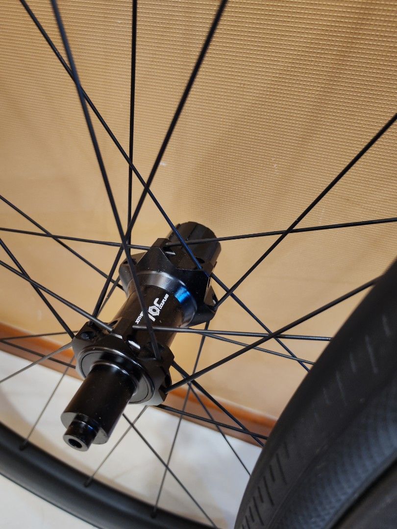Carbon wheelset 50mm with ceramic bearings, Sports Equipment, Bicycles ...