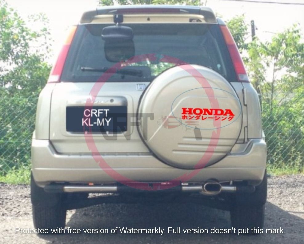 CFS512 Honda Classsic Kanji Crv Cr-V Rd1 Rd2 Rd3 Spare Tyre Stiker Sticker Vinyl Decal Stripes ...