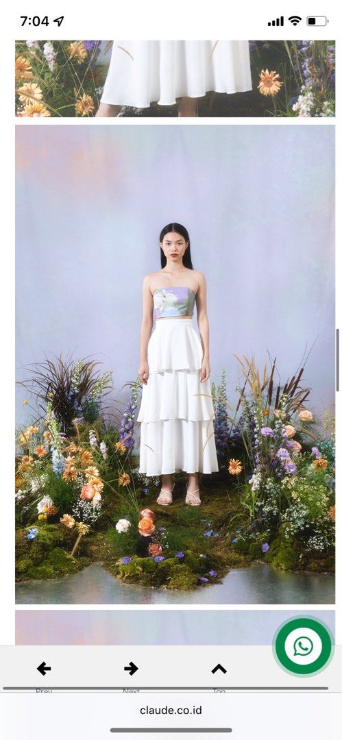Claude white dette skirt, Women's Fashion, Dresses & Sets, Dresses on ...