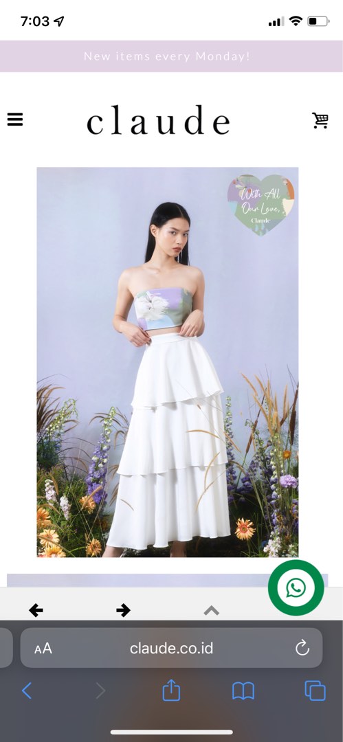 Claude white dette skirt, Women's Fashion, Dresses & Sets, Dresses on ...