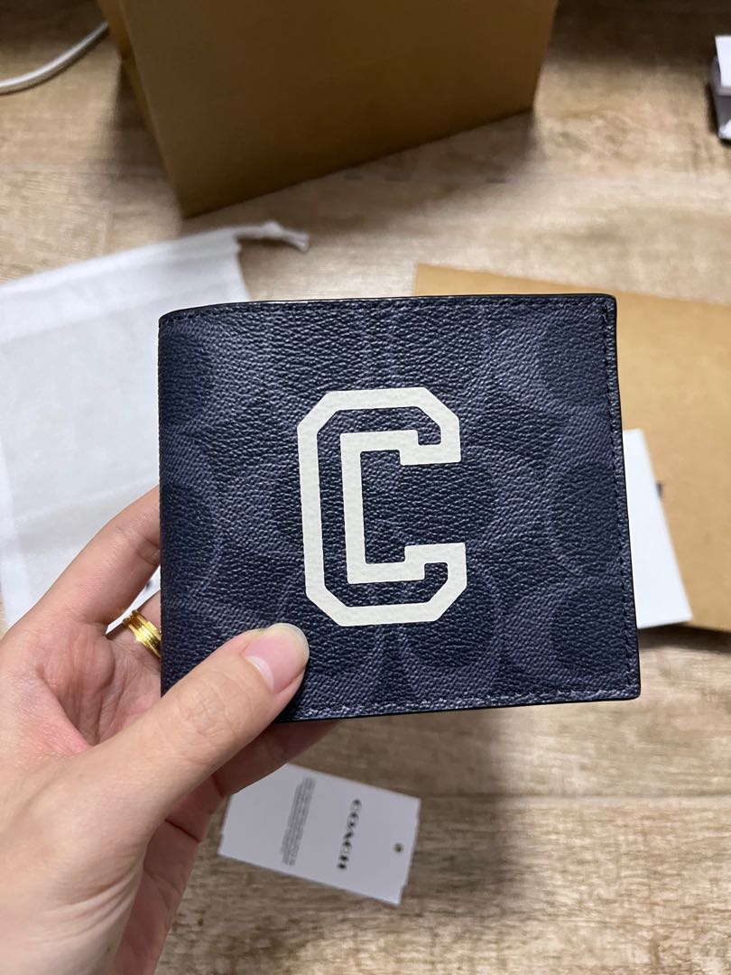 Coach wallet Blue, Men's Fashion, Watches & Accessories, Wallets & Card ...