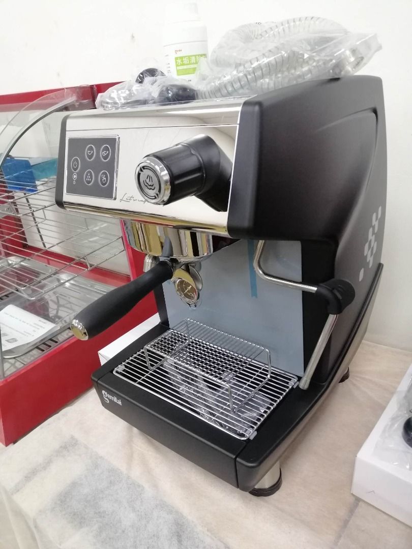 COMMERCIAL SEMI AUTOMATIC ESPRESSO MACHINE BLACK & RED CRM3200C, TV ...