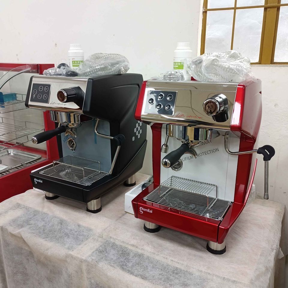COMMERCIAL SEMI AUTOMATIC ESPRESSO MACHINE BLACK & RED CRM3200C, TV ...