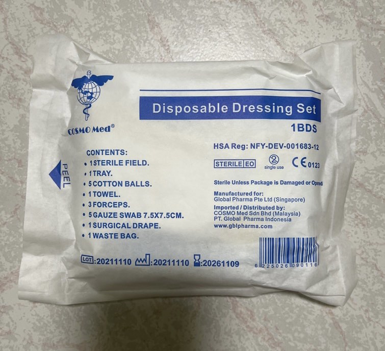 Cosmo Med Disposable Dressing Set (Sterile), Health & Nutrition ...