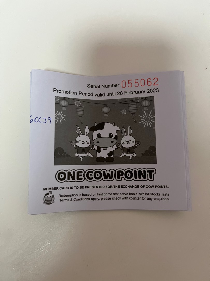 CPCM Cow points, Hobbies & Toys, Toys & Games on Carousell