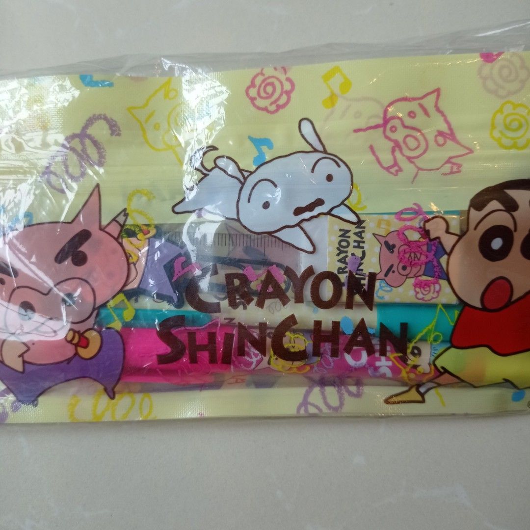 Crayon Shin Chan Collection - Pouch, Coin purse, 5 Pieces Stationary ...