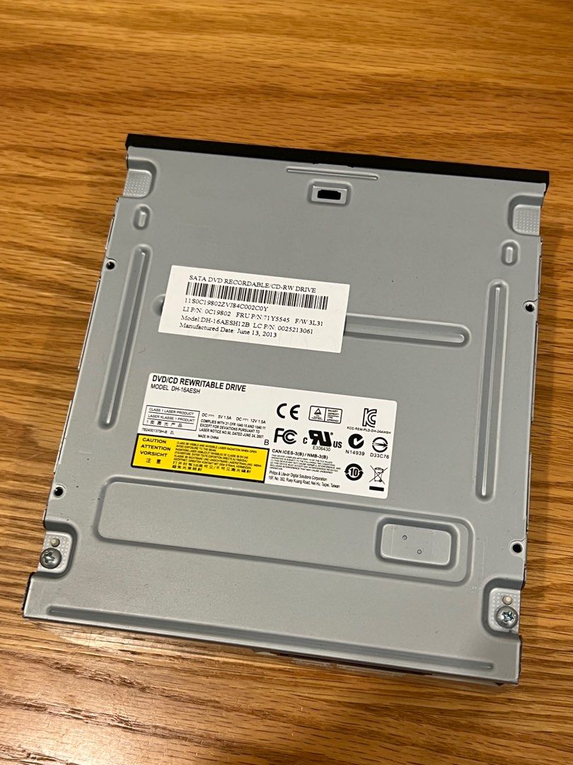 DELL DVD/CD REWRITABLE DRIVE MODEL DH-16AESH, 電腦＆科技, 電腦周邊及配件, 電腦周邊產品 ...