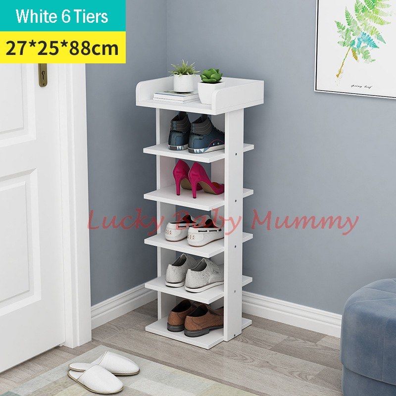 Doorway Single Shoe Rack Wooden Shoe Shelf/ 6/7/8 Tier Shoe Rack ...