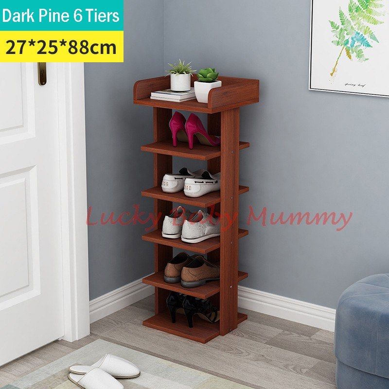 Doorway Single Shoe Rack Wooden Shoe Shelf/ 6/7/8 Tier Shoe Rack ...