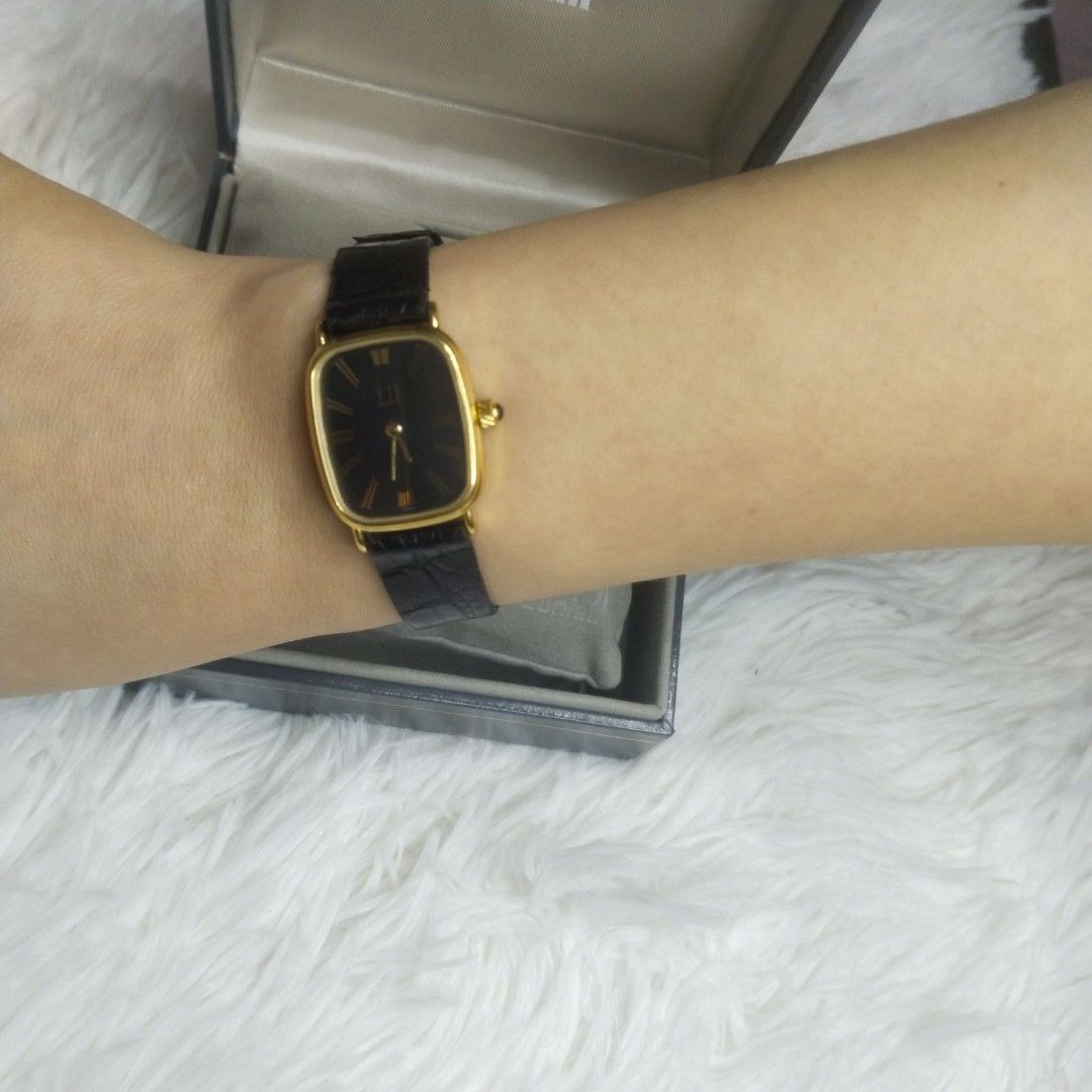RUSH SALE Dunhill Tank Vintage Leather Ladies Watch on Carousell